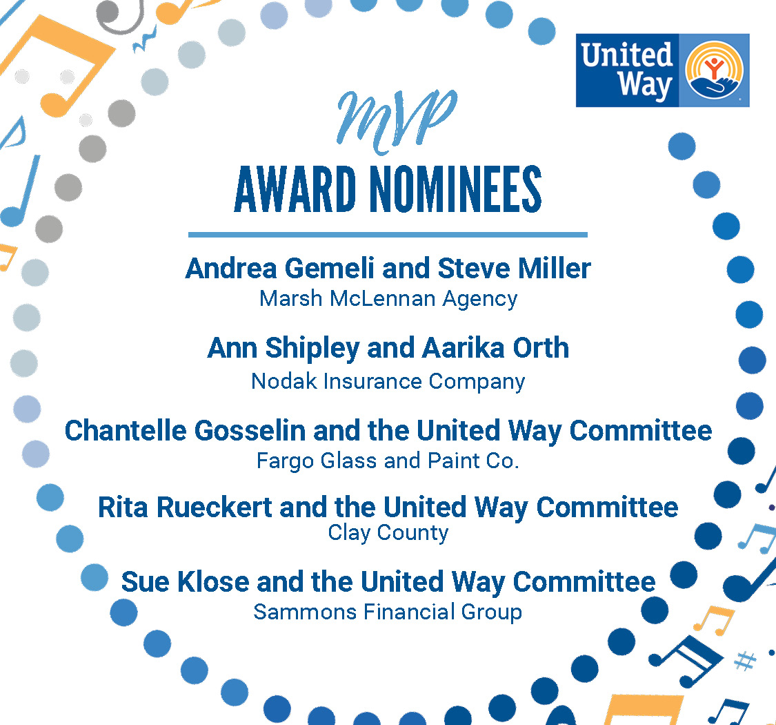 Congratulations to our United Way Award Nominees - United Way of Cass Clay